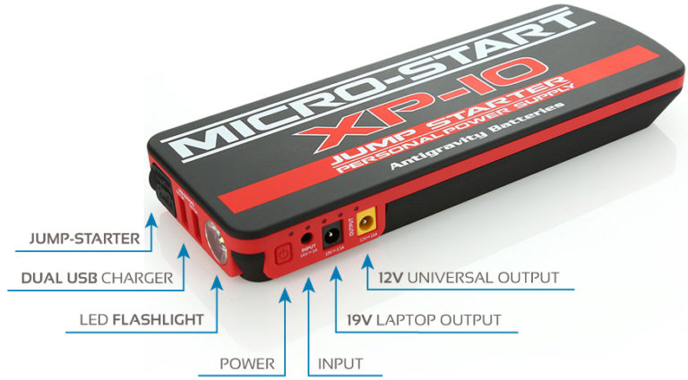 XP-10 Portable Lithium Jump Starter - The MICRO-START